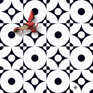 Floor Tile Stickers, Backsplash Peel and Stick Tile, Geometric Modern ...