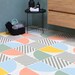 Floor Tile Stickers, Modern Geometric Graphic Backsplash, Peel and ...