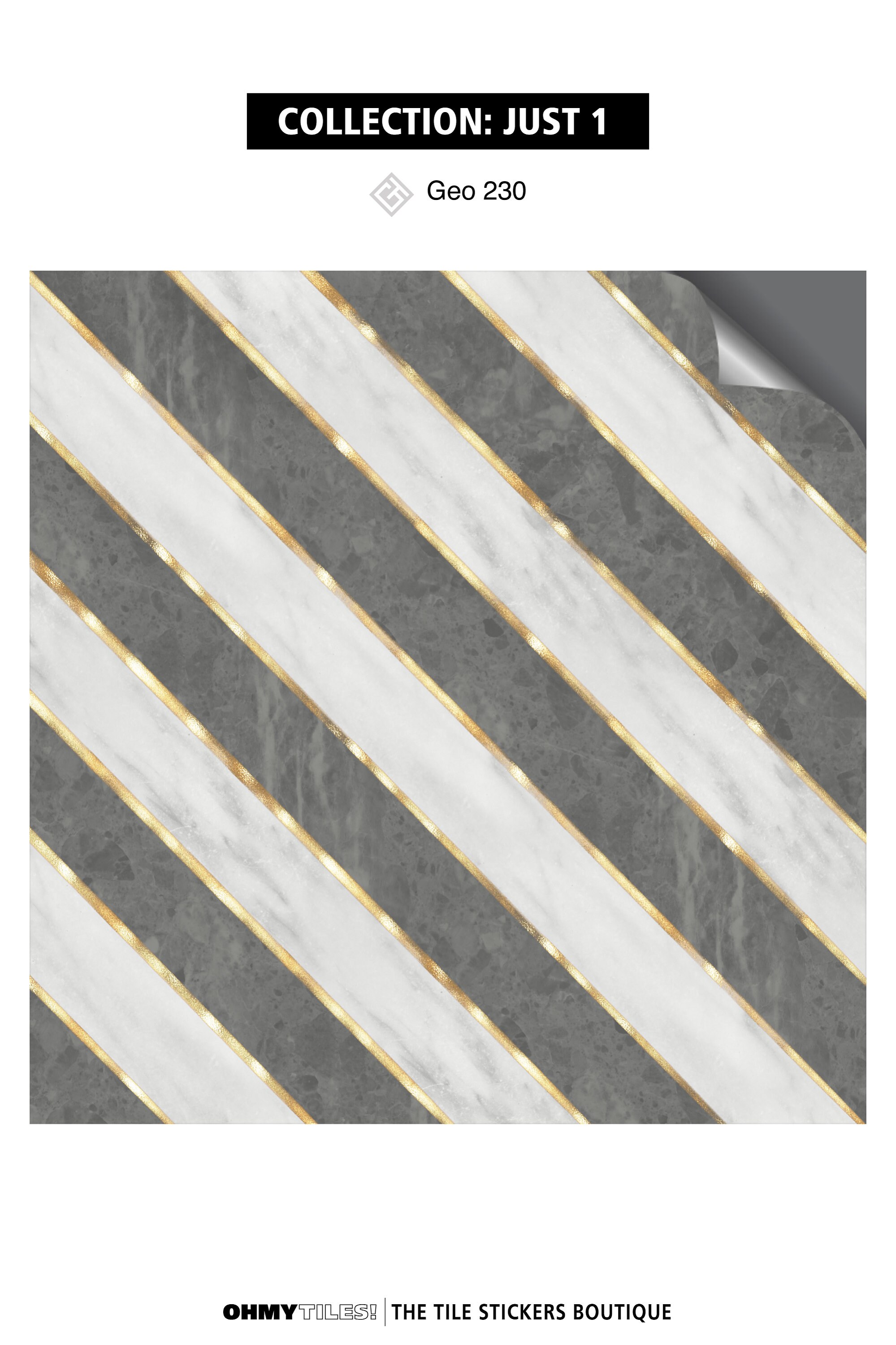 Floor tile stickers Peel and stick tile Faux marble and | Etsy