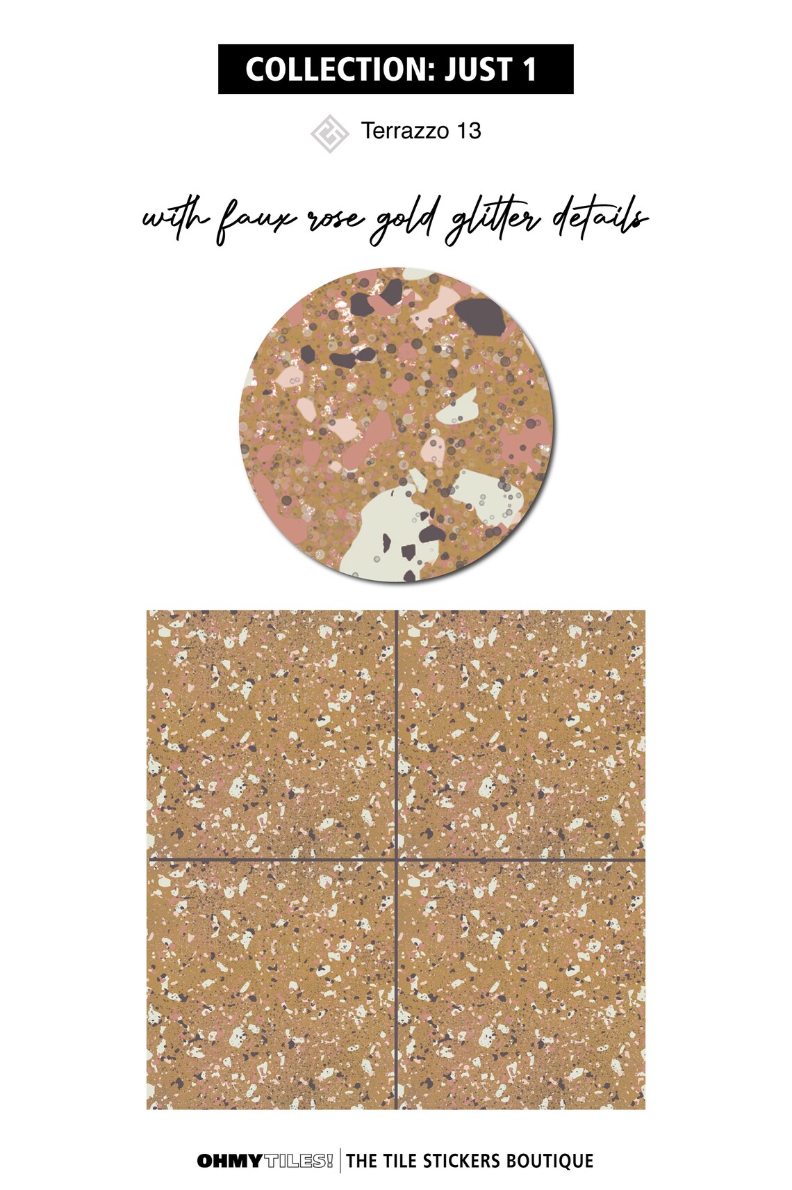 Floor Tile Stickers Peel and Stick Tile Brown and Beige - Etsy