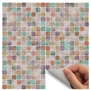 Floor Tile Sticker, Peel and Stick Tile for Wall and Floor, Backsplash ...