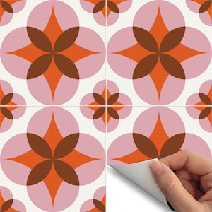 Peel and Stick Tile, Vintage Backsplash Decals, Retro Tile Stickers for ...
