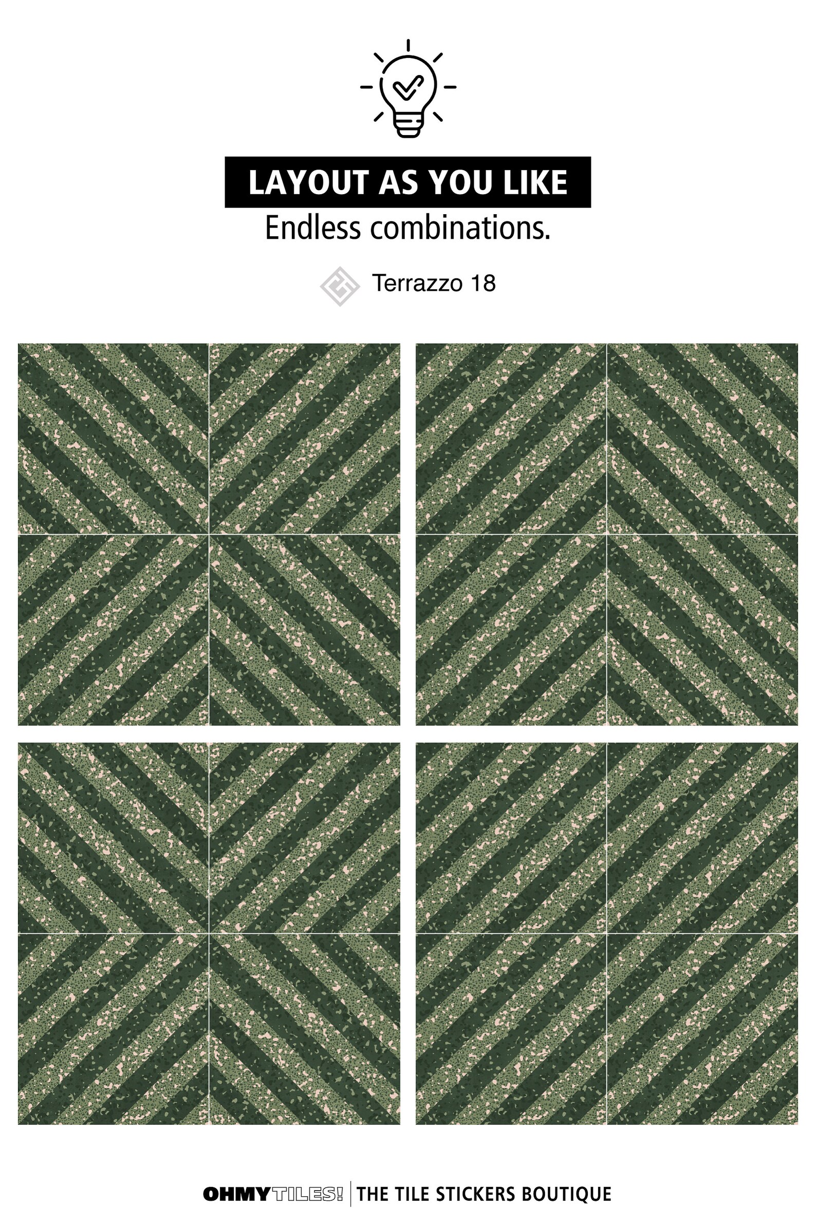 Floor Tile Stickers Peel and Stick Tile Geometric Diagonal - Etsy