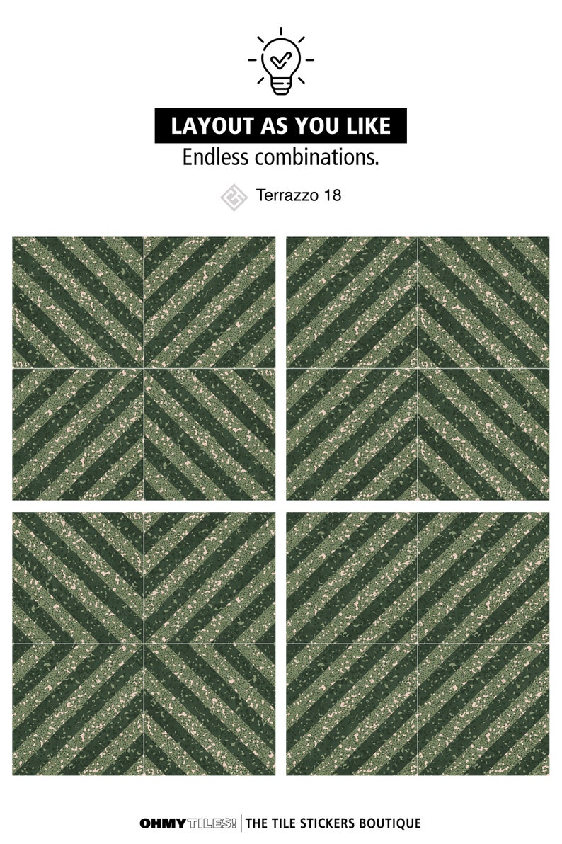 Floor Tile Stickers Peel and Stick Tile Geometric Diagonal - Etsy