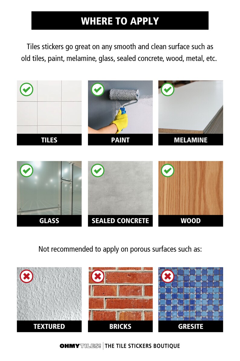 Floor Tile Stickers Peel and Stick Tile Faux Marble Tile | Etsy