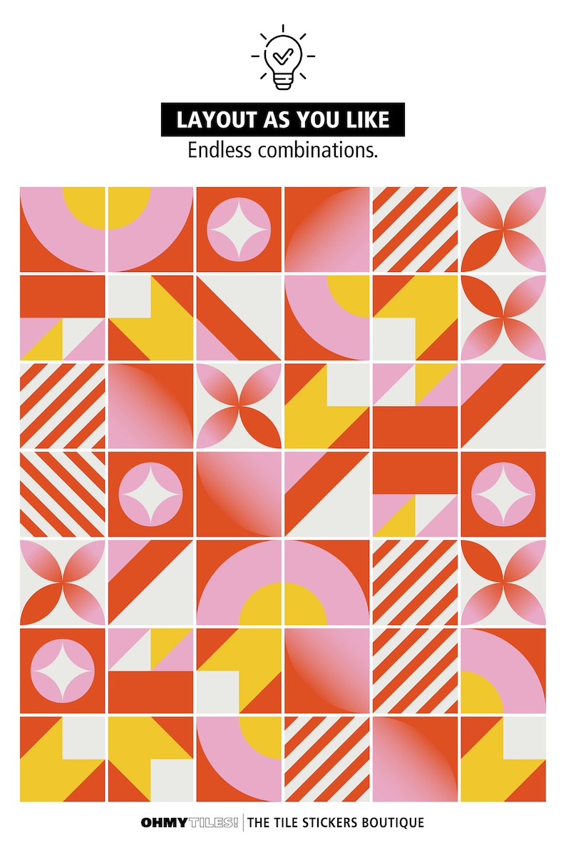 Peel and Stick Tile for Wall or Floor Geometric Backsplash - Etsy