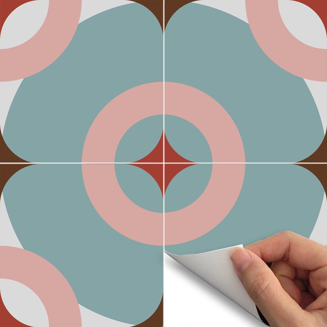 Floor and Wall Tile Stickers Tile Decals Retro Vintage - Etsy