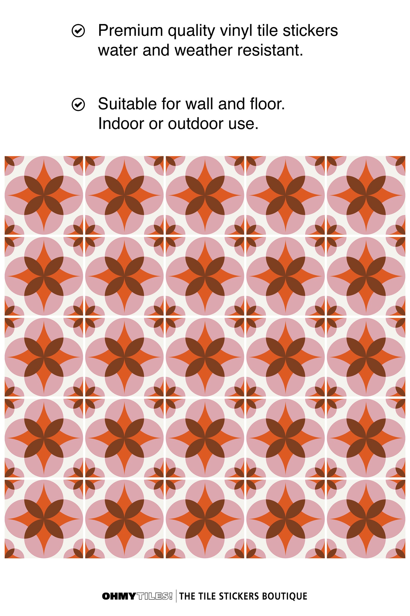 Peel and Stick Tile Vintage Backsplash Decals Retro Tile - Etsy