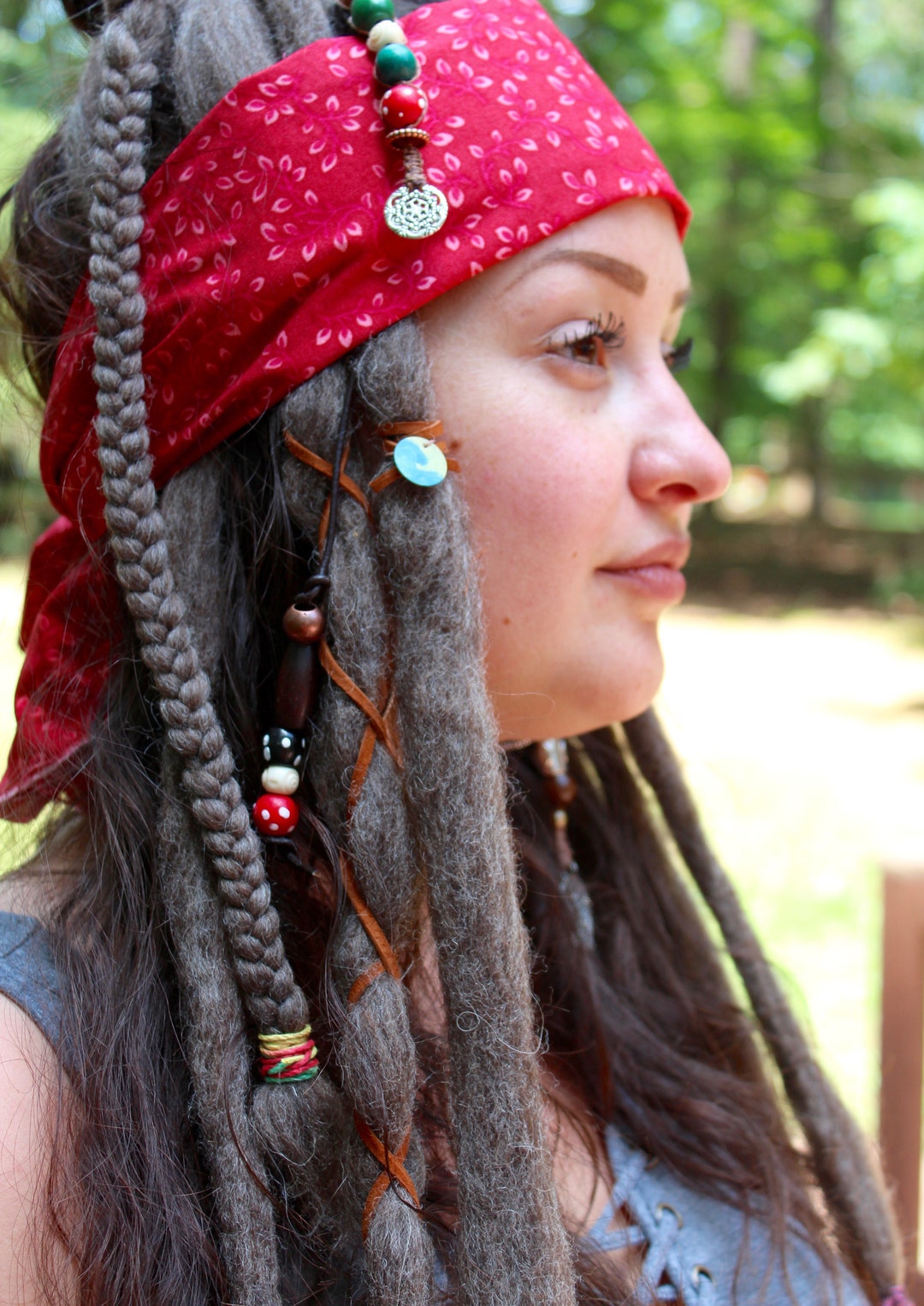 Dreadfall: Jack Sparrow Dread Ponytail Pirate Costume Hair Accessory - Etsy