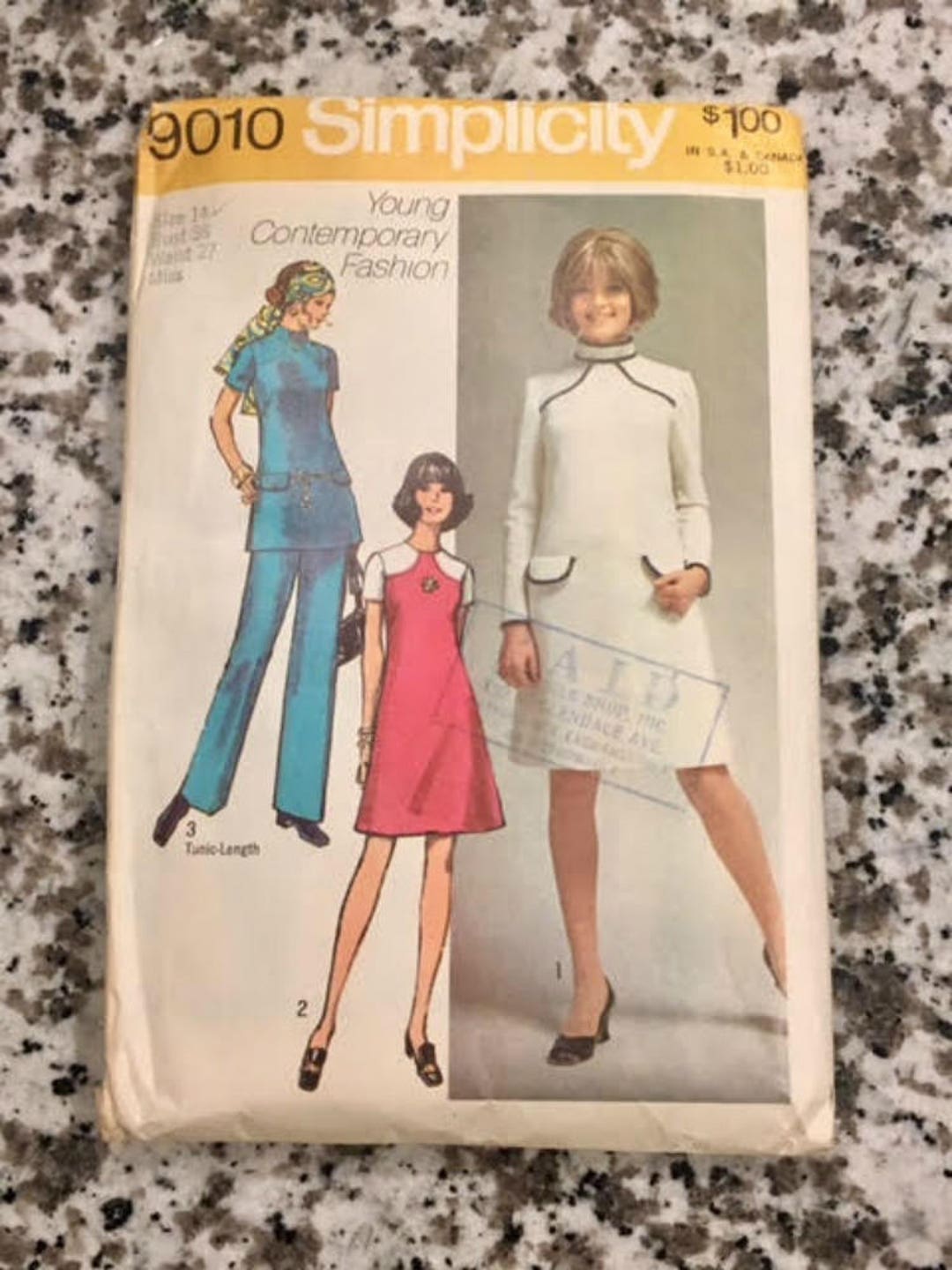 1970 Vintage Simplicity Pattern 9010 - Etsy