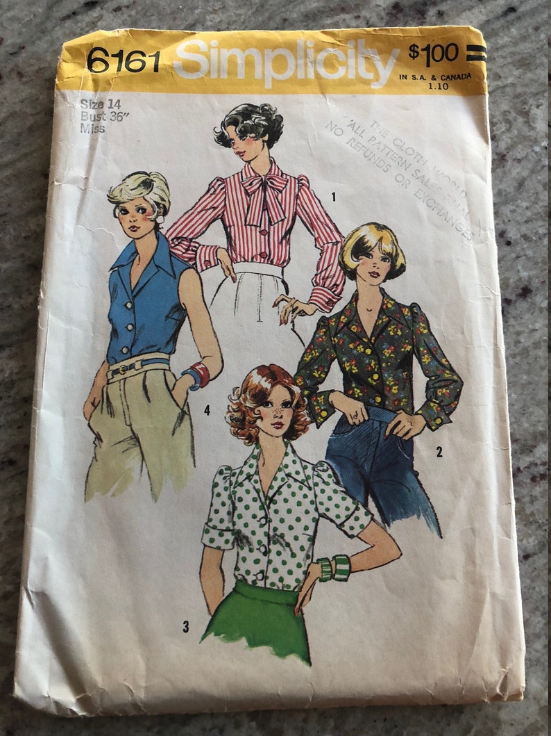 1973 Vintage Simplicity Pattern 6161 - Etsy