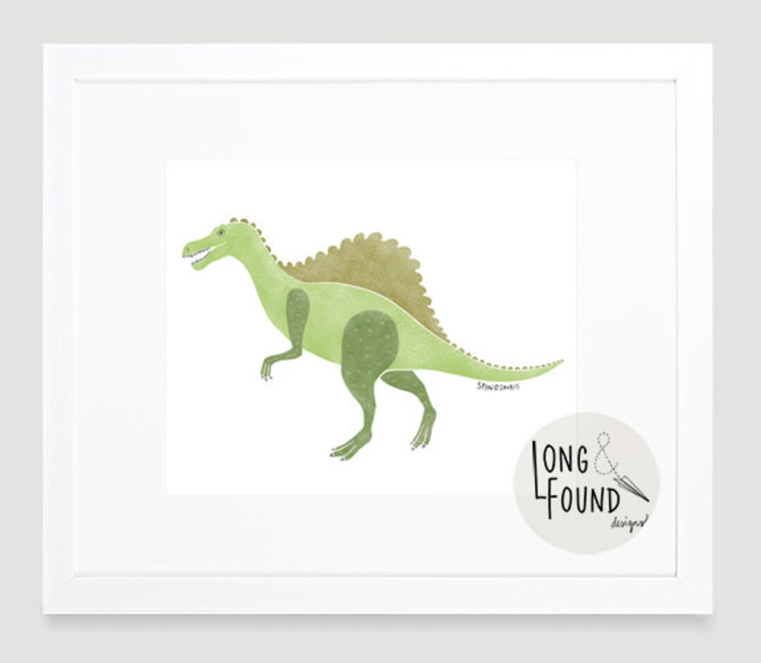 Spinosaurus Dinosaur Printable - DIGITAL Download - Dinosaur Art Print ...