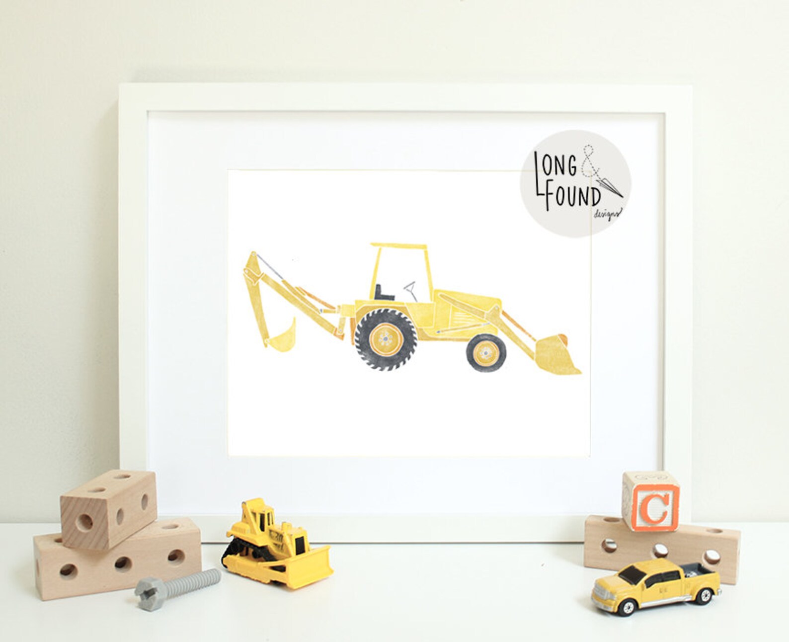Vintage Construction Prints Set of 9 Digital Download - Etsy