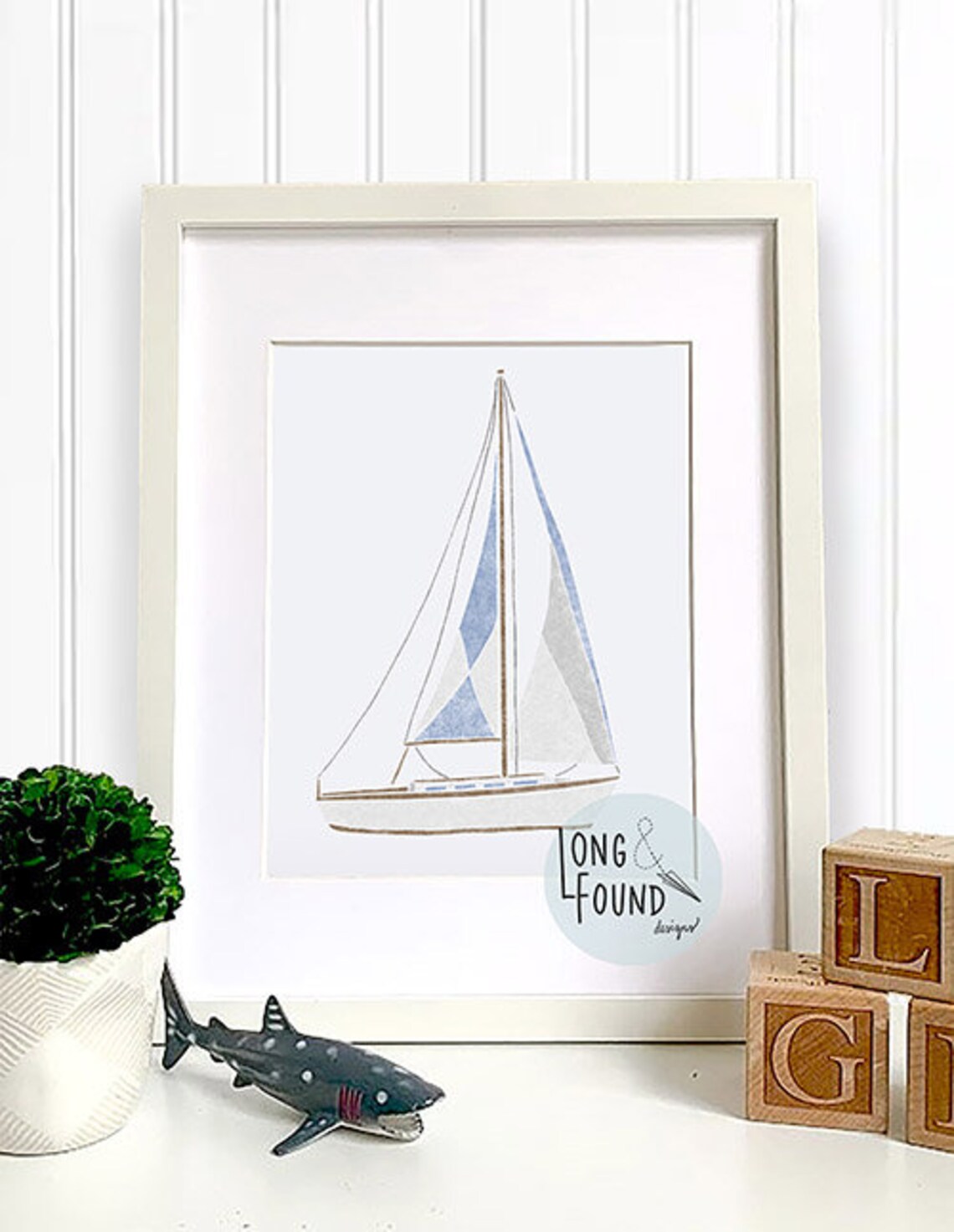 Sailboat Printable Art Digital Download Wall Art Boat - Etsy