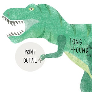 T-rex Dinosaur Printable - DIGITAL Download - Dinosaur Art Print - Big ...