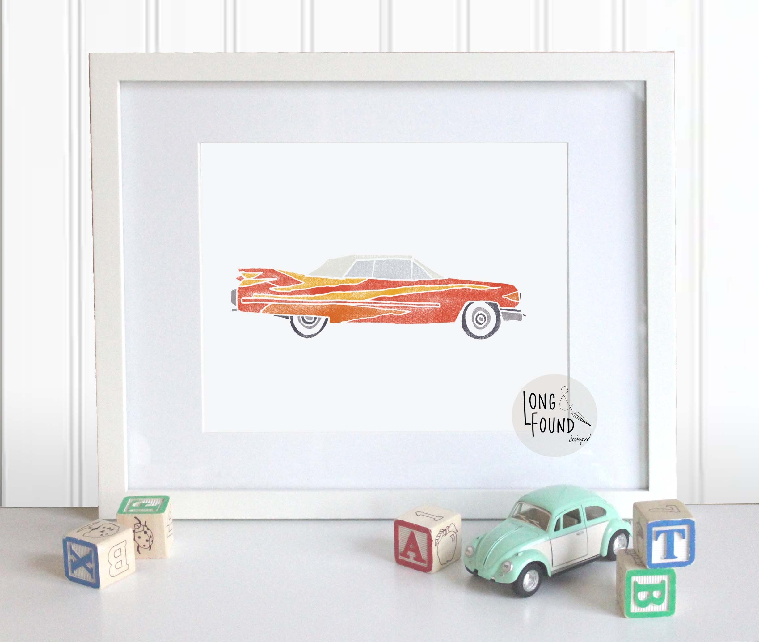Vintage Car Print Hot Rod Digital Download Wall Art | Etsy