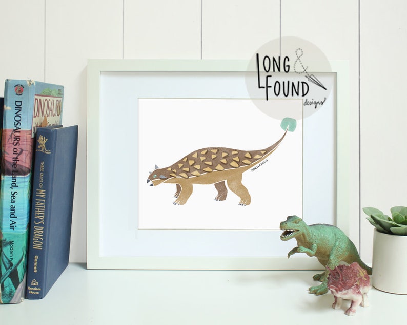 Ankylosaurus Dinosaur Printable DIGITAL Download Dinosaur | Etsy