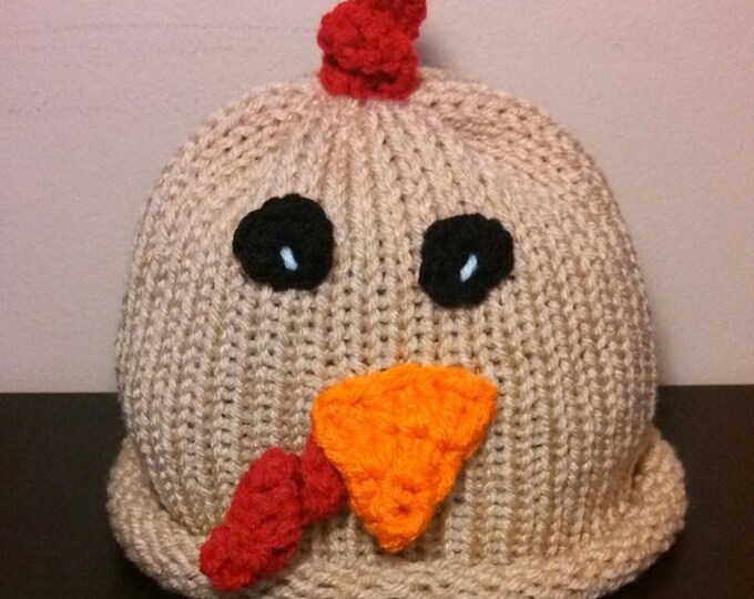 Chicken Hat Chick Hat Animal Hat Photo Prop Crochet Chicken Hat Rooster ...