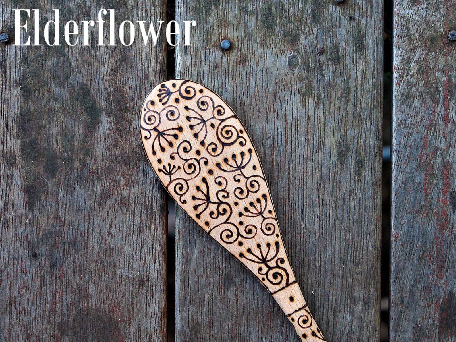 Wood-burned Wooden Spoon - Etsy