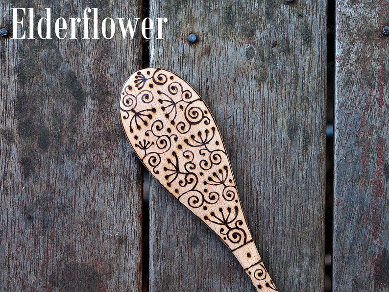 Wood-burned Wooden Spoon - Etsy