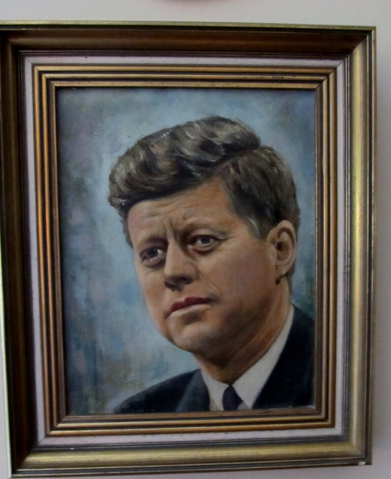 Original John F Kennedy Painting JFK Centennial | Etsy