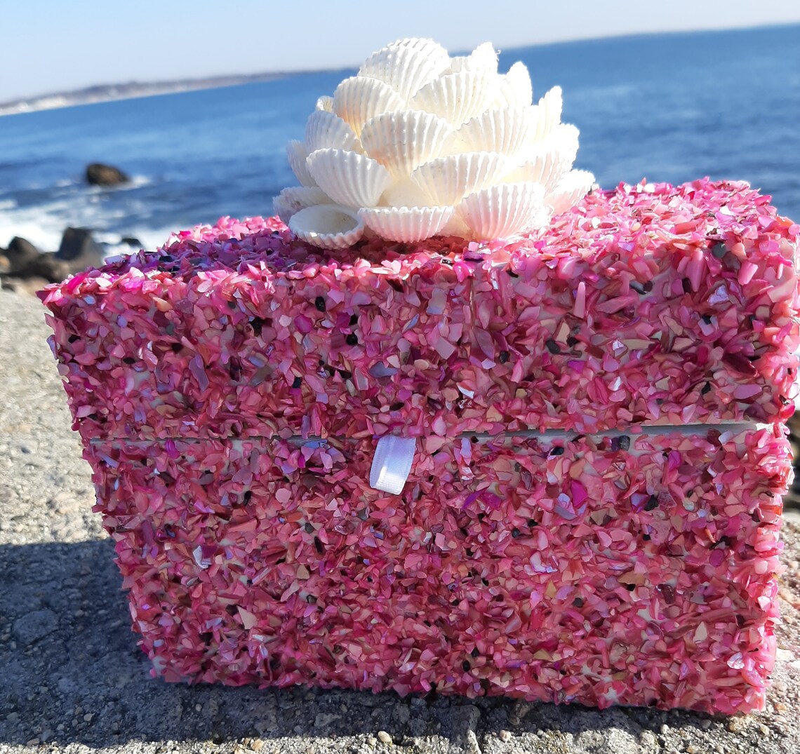 Shell Jewelry Box Shell Trinket Box Beach Decor - Etsy