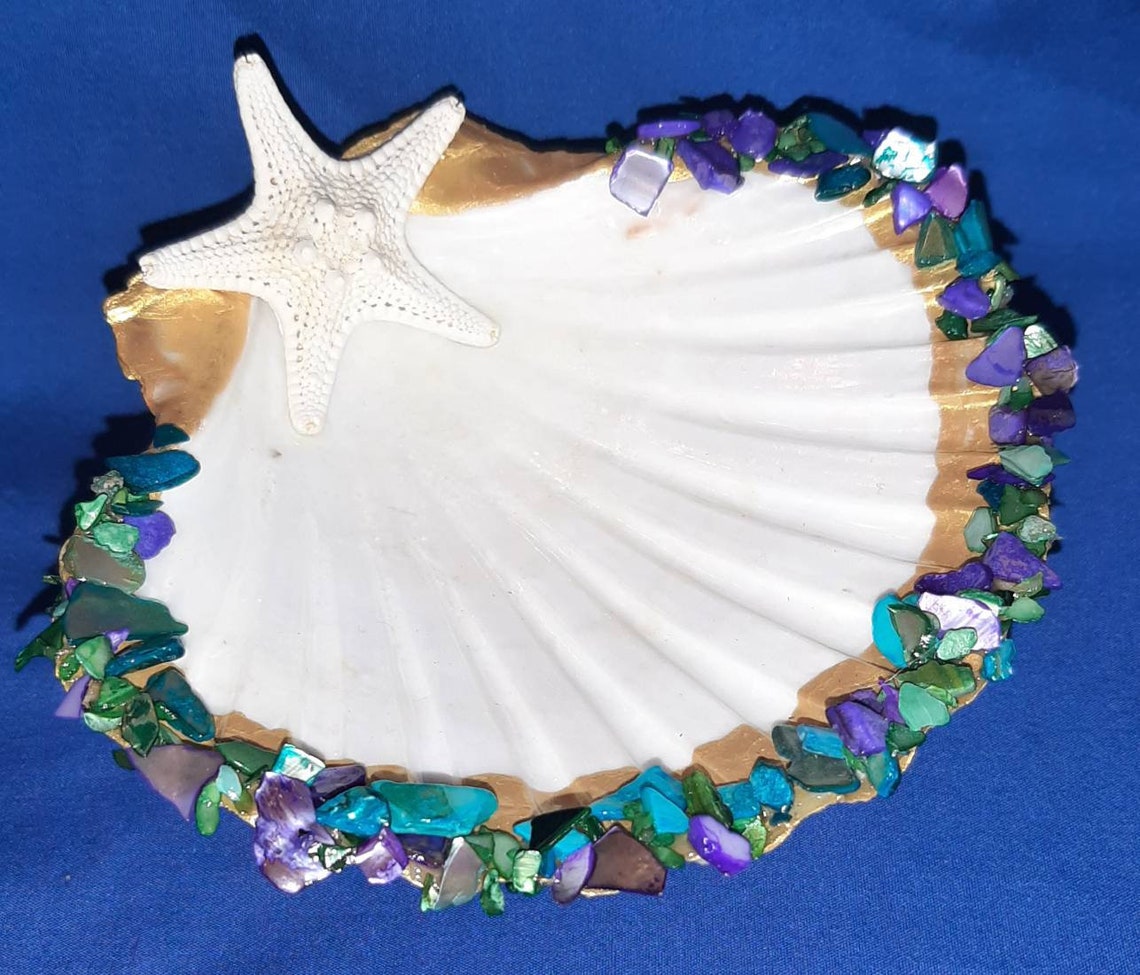 Scallop Shell Candy Dish Beach Decor | Etsy