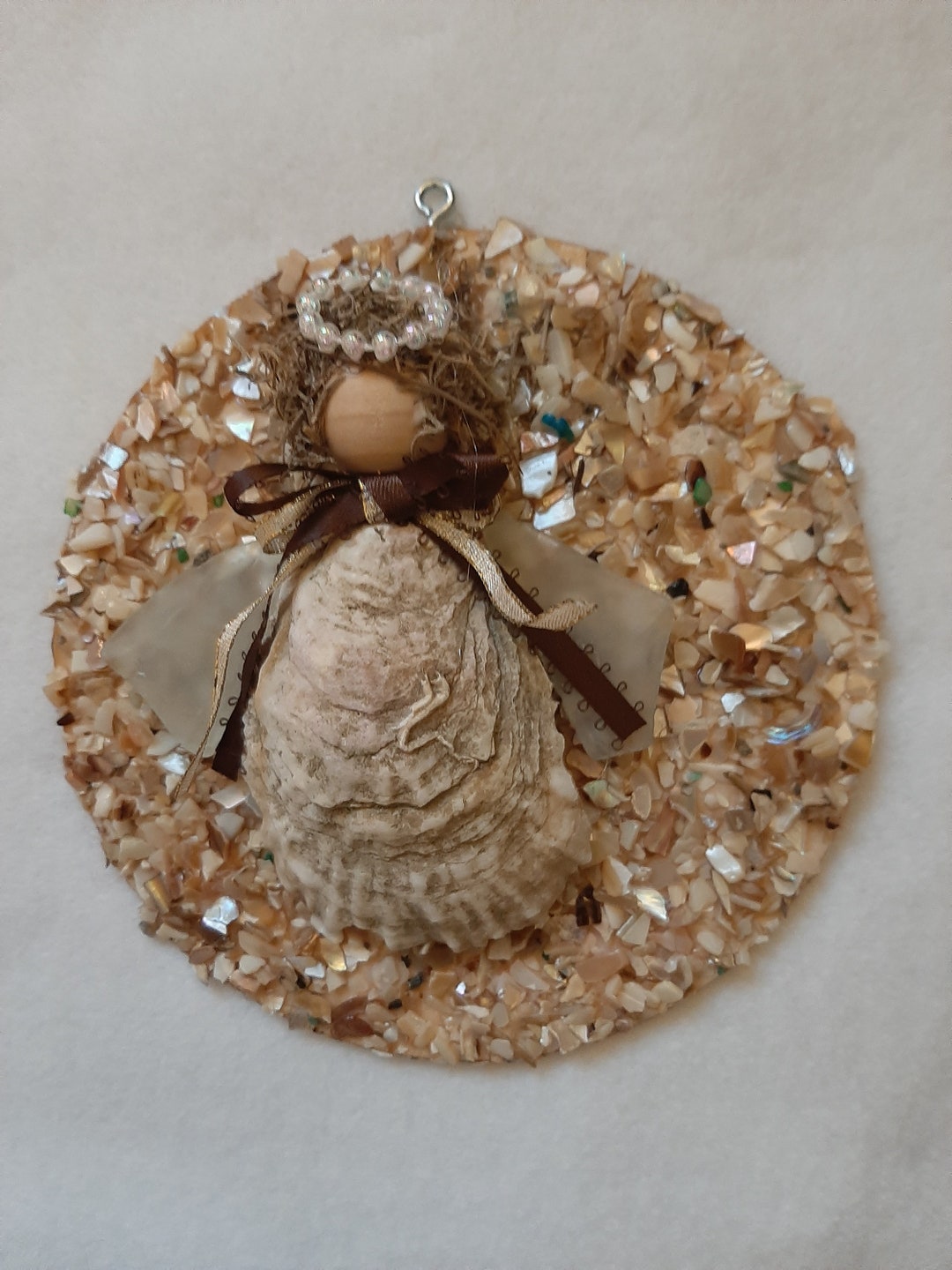 Friendship Angel - Oyster Shell Friendship Angel Wall Hanging - Etsy