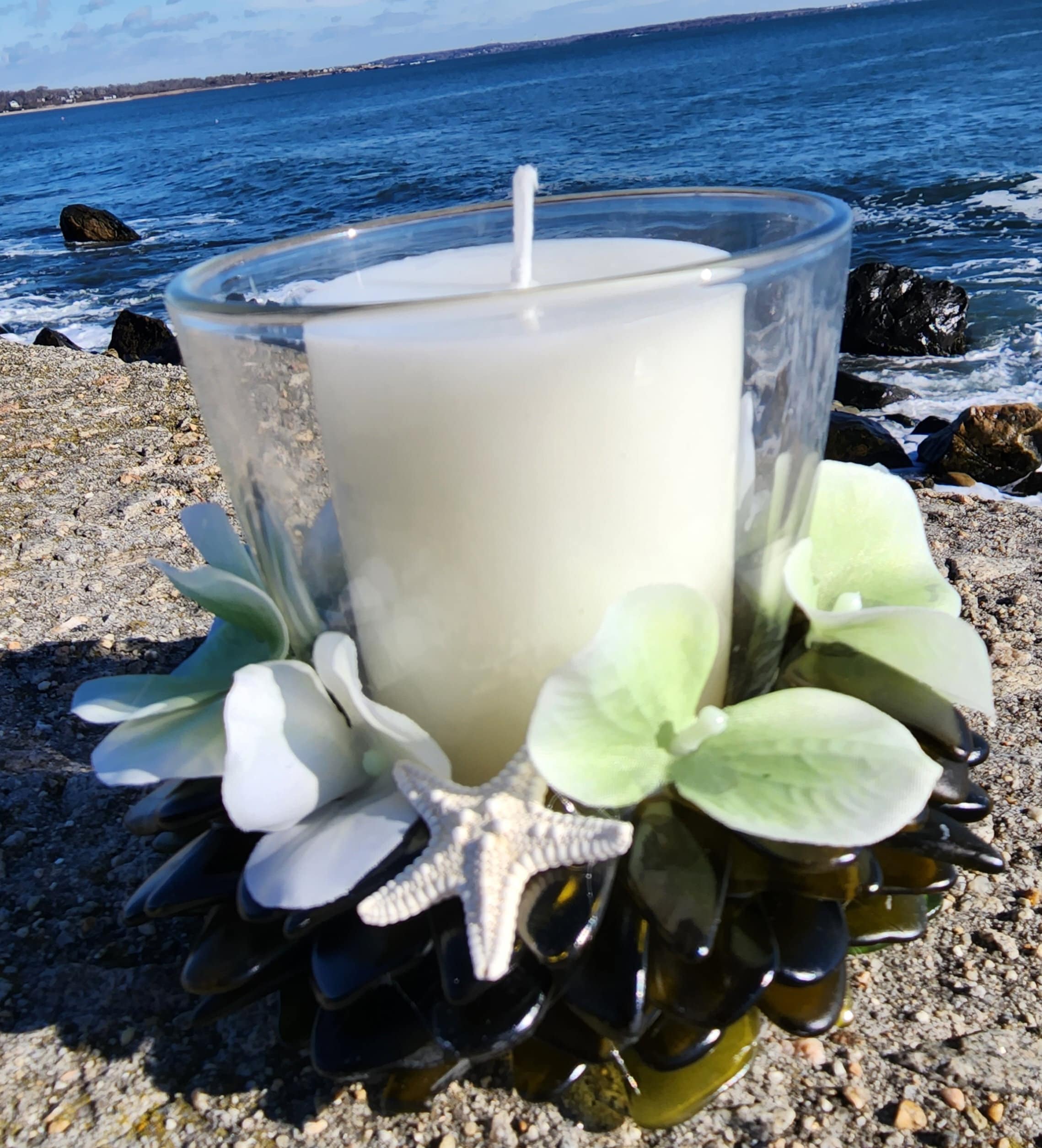 Nautical Wedding Candles