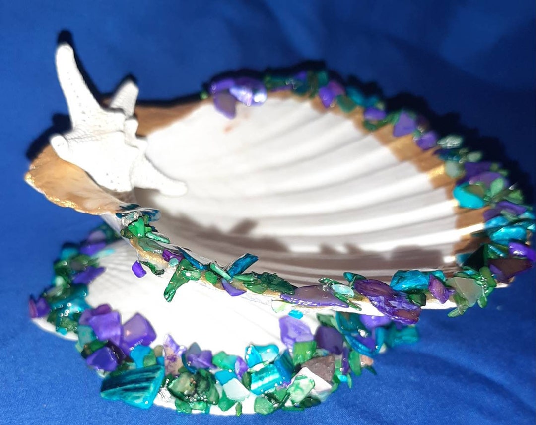 Scallop Shell Candy Dish Beach Decor - Etsy