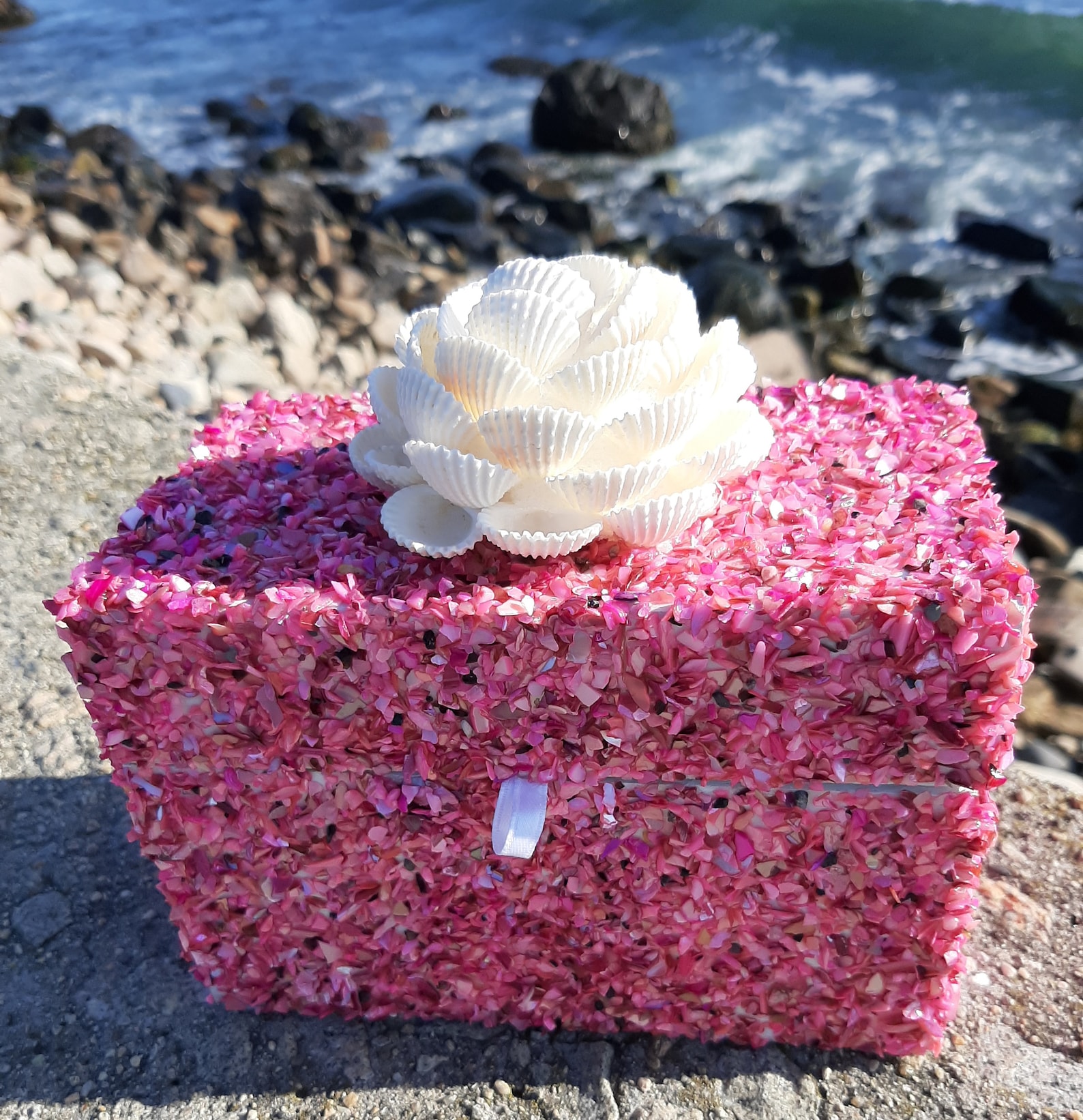 Shell Jewelry Box Shell Trinket Box Beach Decor - Etsy