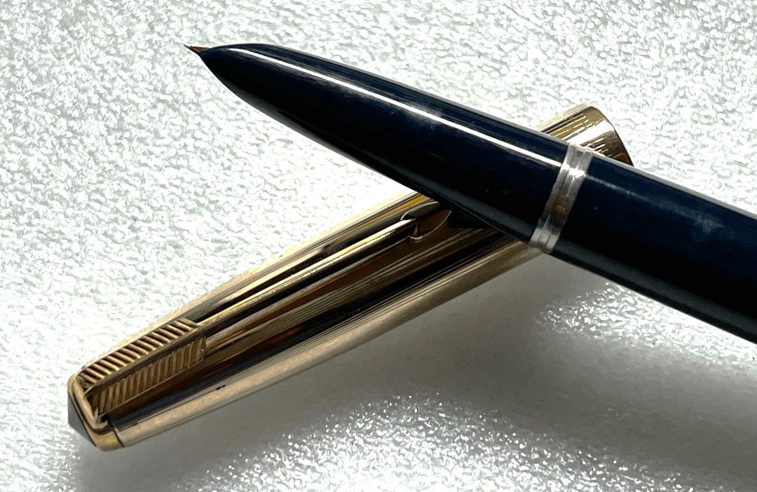 Working 1950's Parker 51 Mark 1 Blue Cedar Fountain Pen - Etsy