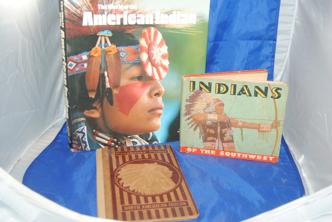 Three North American First Nations Indians Reference Books With Color B ...