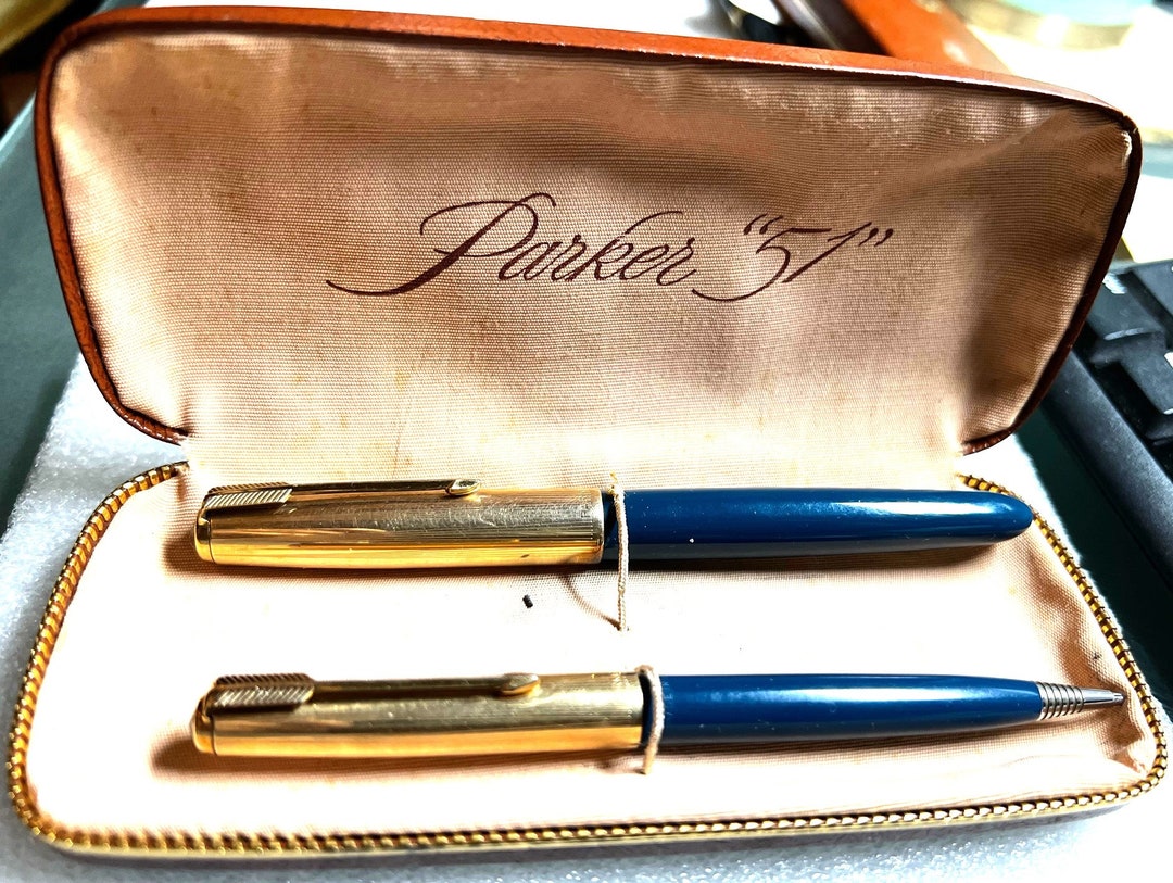 Working 1950's Parker 51 Teal Blue Pen/pencil - Etsy