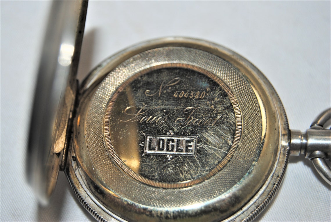 WORKING Antique Louis Jacot Locle .800 Silver Pocket Watch OBO - Etsy