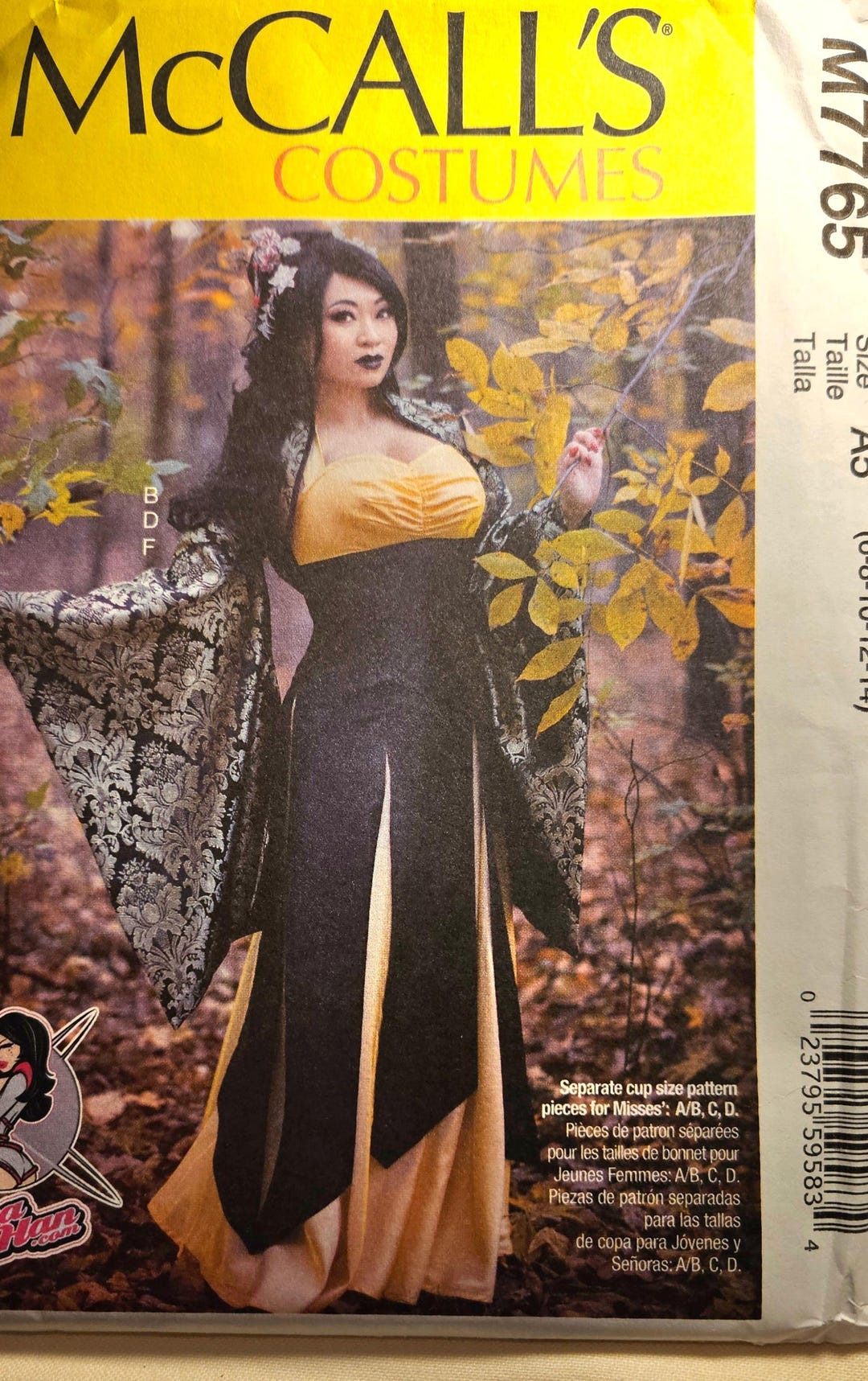 Mccall's COSTUMES #7765 Yaya Han Cosplay Misses 6-14 Uncut Ff Sewing ...