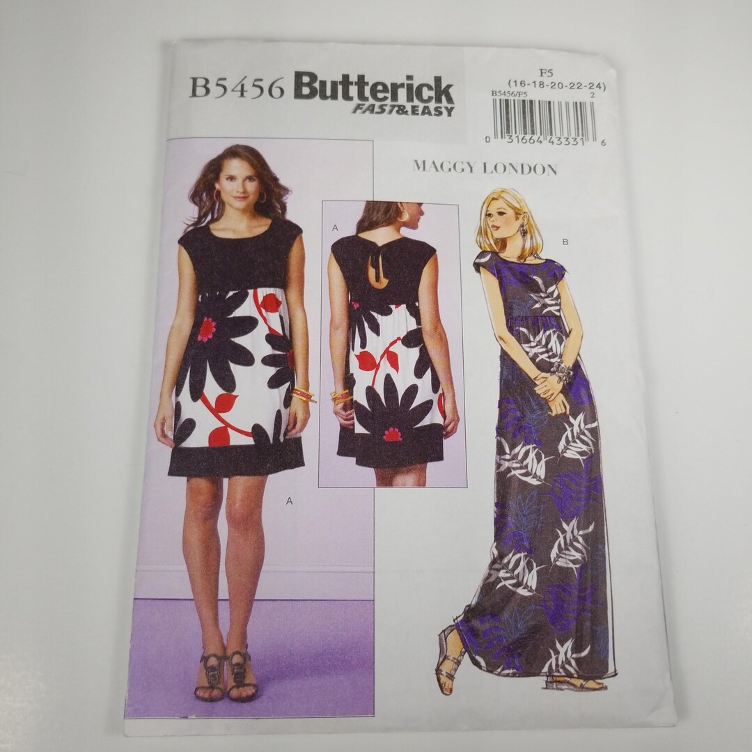 Butterick Fast and Easy B5456 Pattern - Etsy