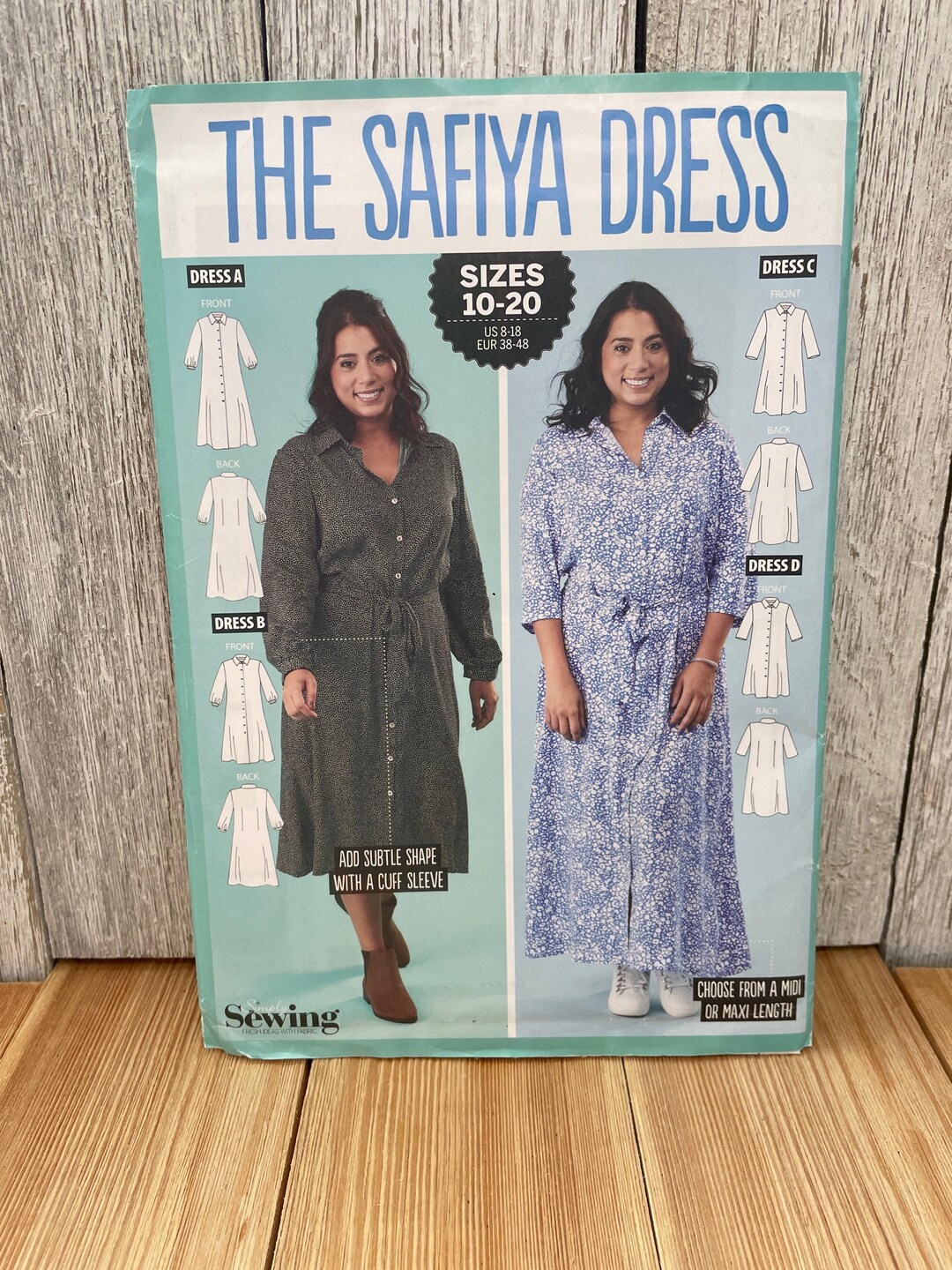 Simply Sewing the Safiya Dress Misses Size 10-20 Uncut FF Sewing ...