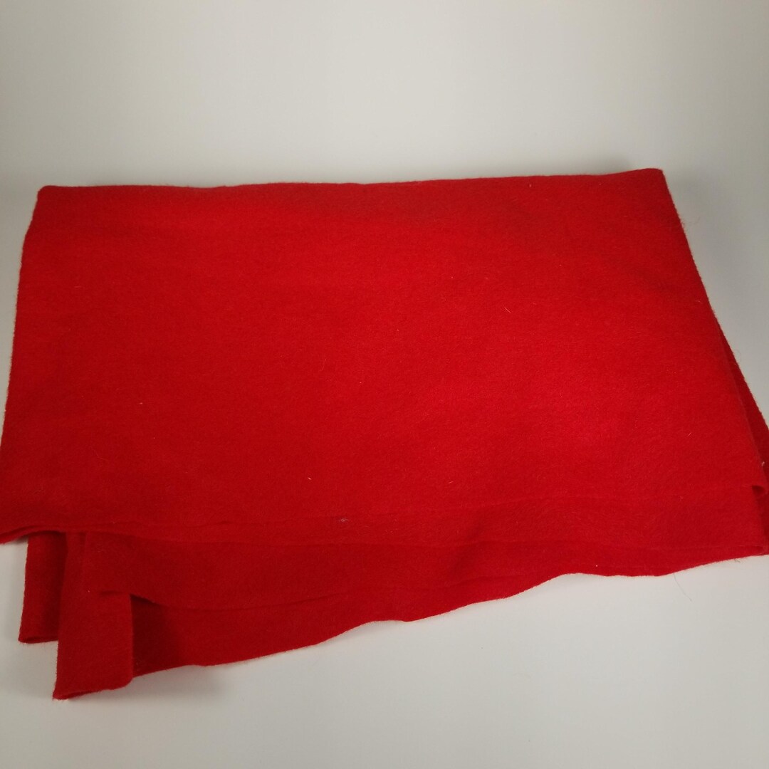 Red Felt Fabric - Etsy