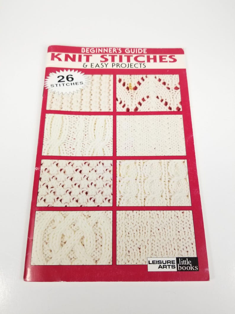Beginner's Guide Knit Stitches and Easy Projects Book - Etsy