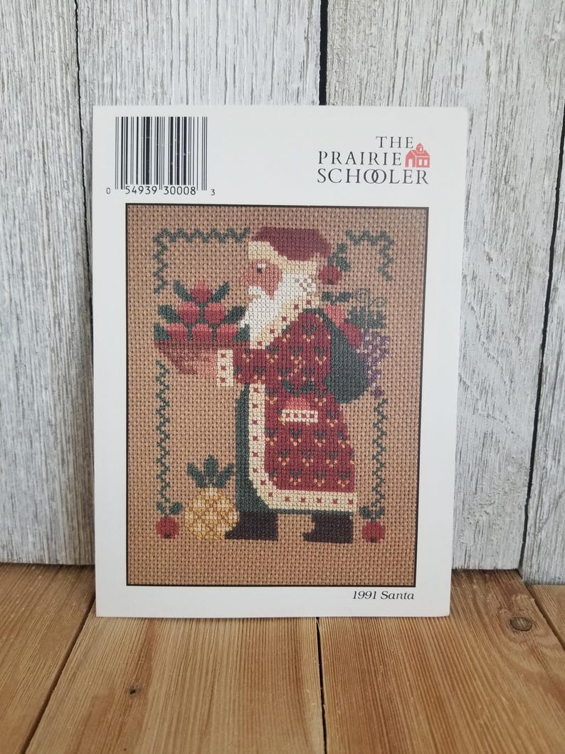 The Prairie Schooler Santa Cross Stitch Pattern Choose Your Design - Etsy