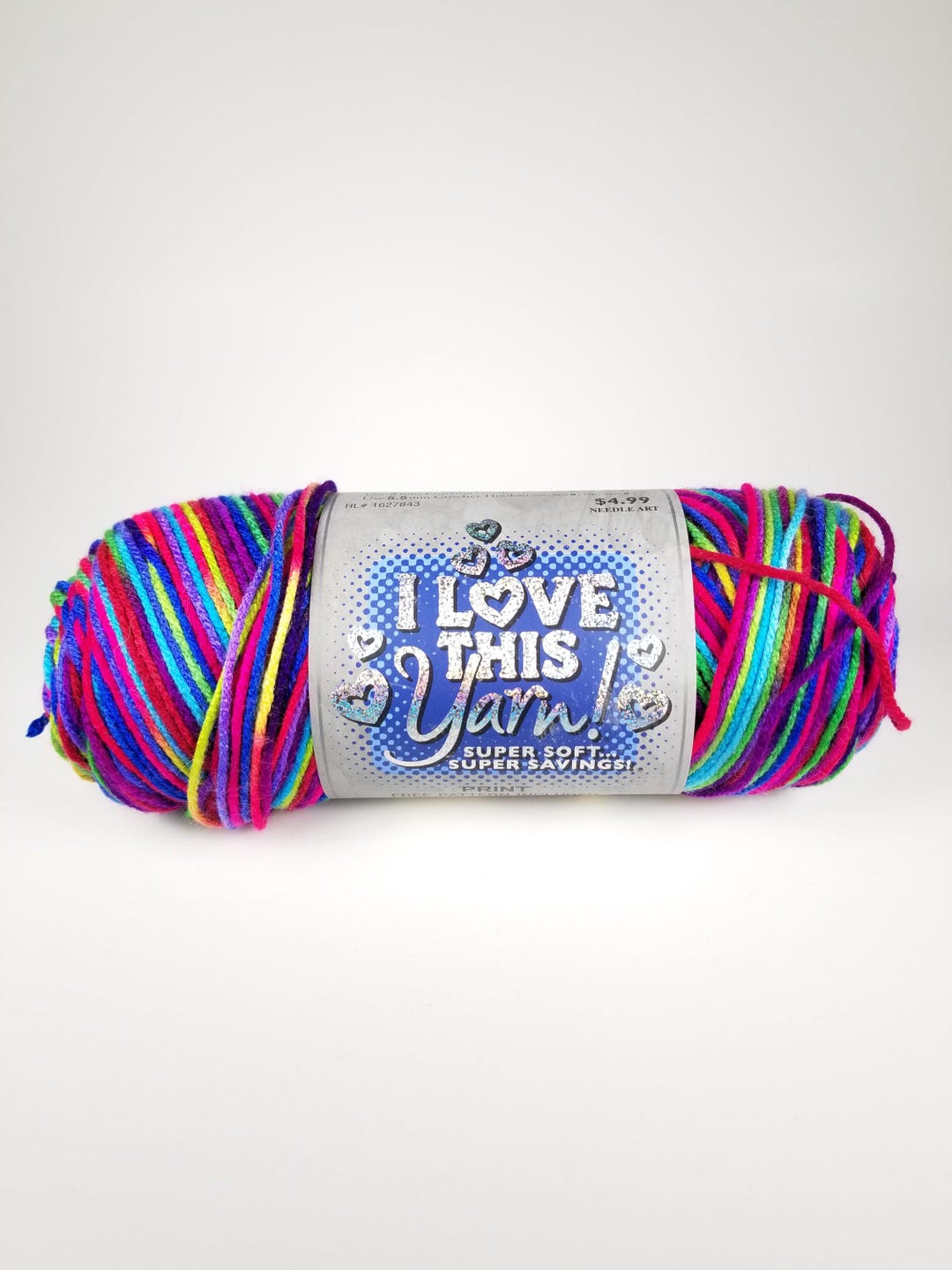 I Love This Yarn Super Soft Acrylic Yarn Candy Stick Stash - Etsy