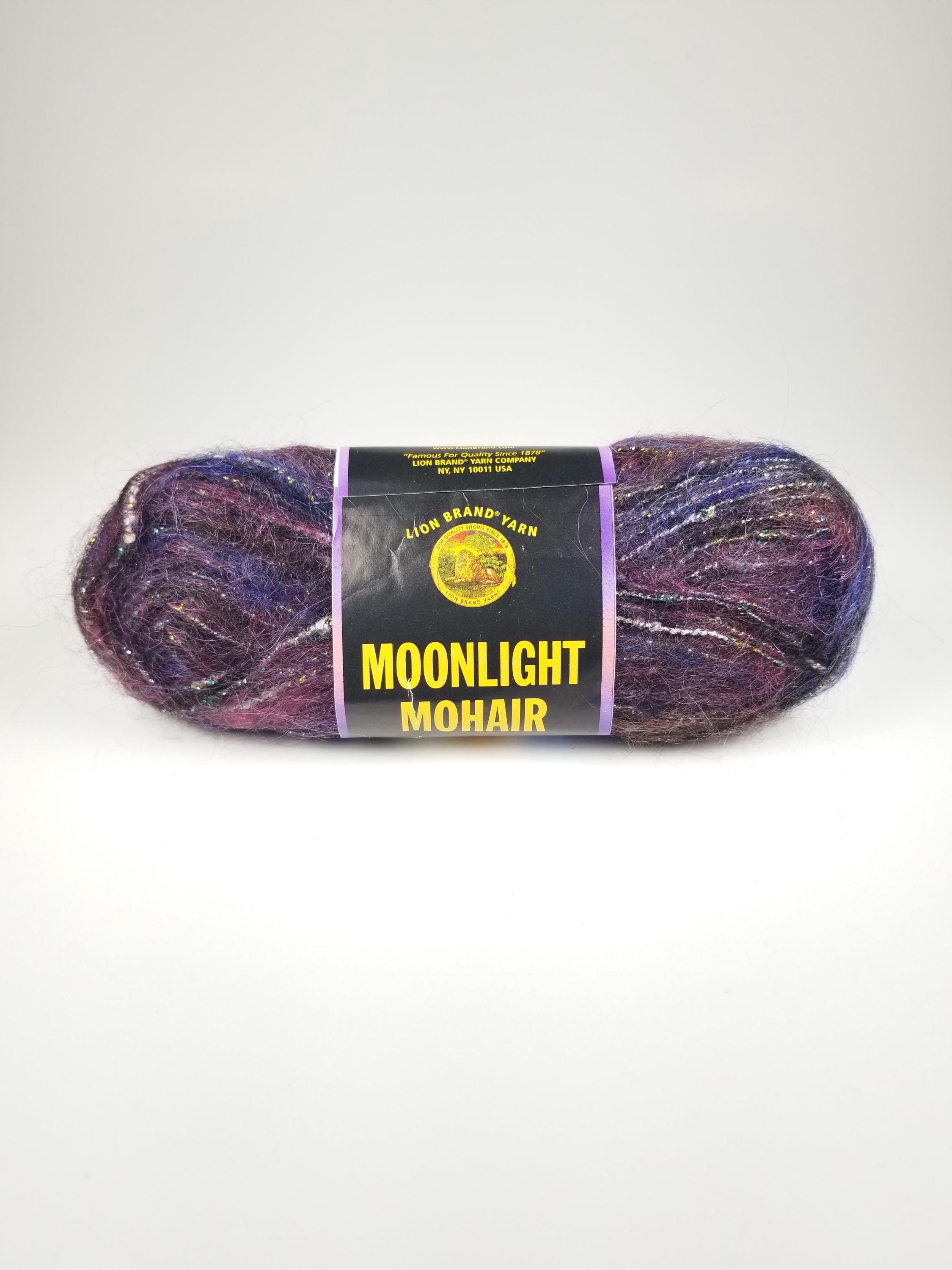 Lion Brand Moonlight Mohair Purple Mountains (1 Skein) - Etsy