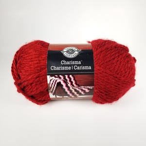 Loops and Thread Charisma Bulky Yarn Red #10 Lot 1548 - Etsy