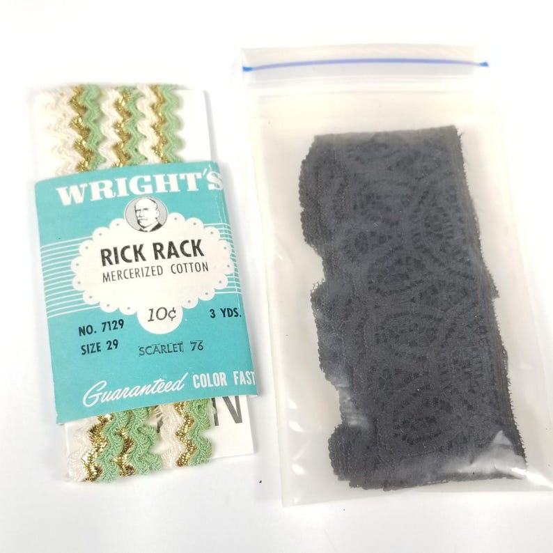 Vintage Wrights Rick Rack Scarlet 76 7129 Lace Bundle - Etsy