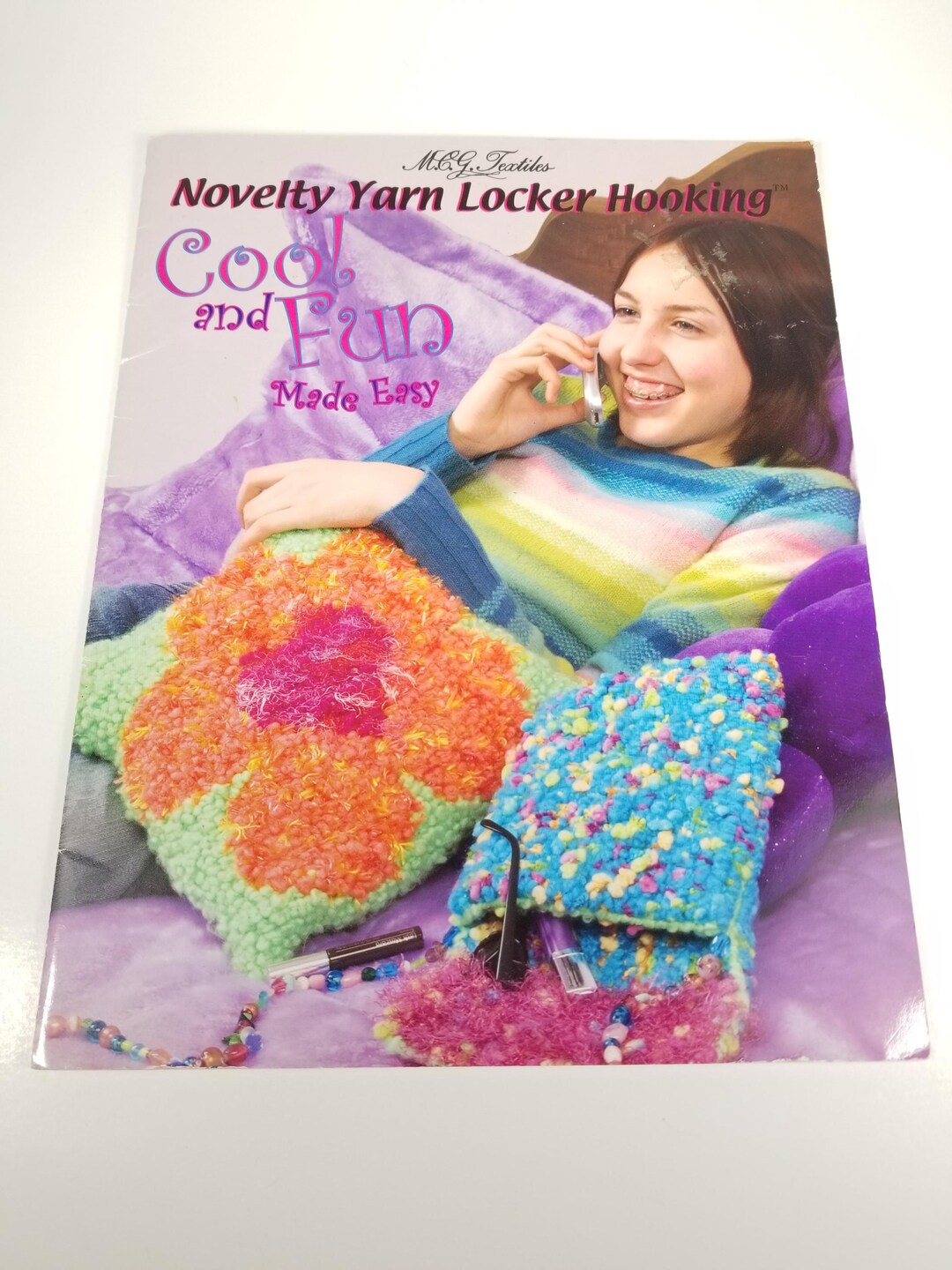 Novelty Yarn Locker Hooking Cool and Fun Made Easy Latch Hook Crochet ...