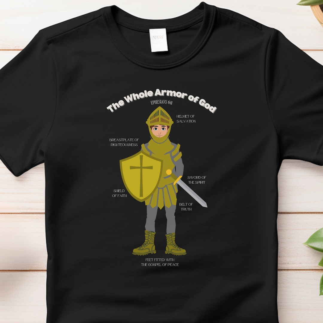 The Armor of God Knight of Christ Youth Short Sleeve Tee - Etsy