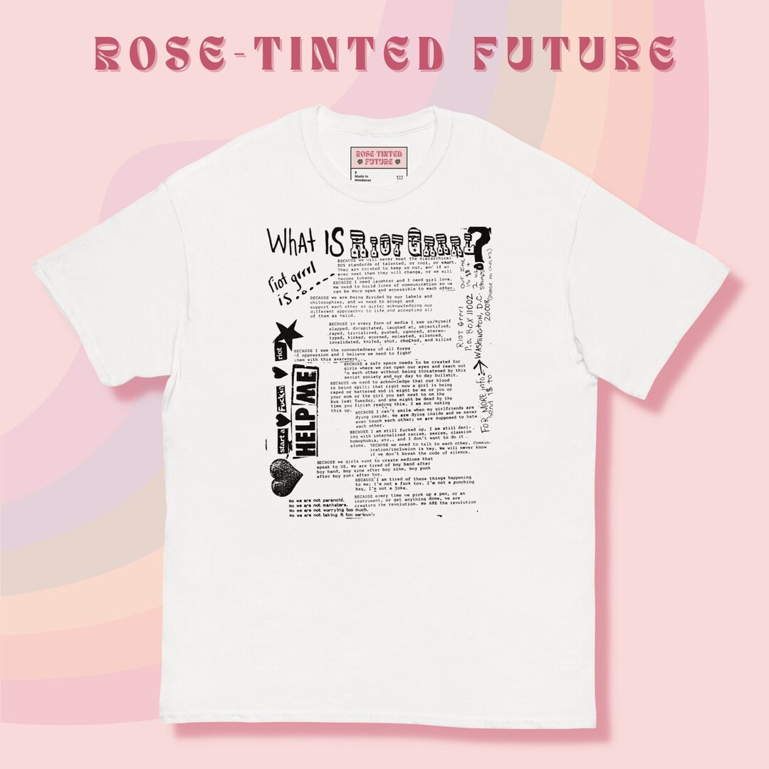 Riot Grrrl Manifesto T-shirt Feminist Punk Rock 90s Punk Feminism - Etsy