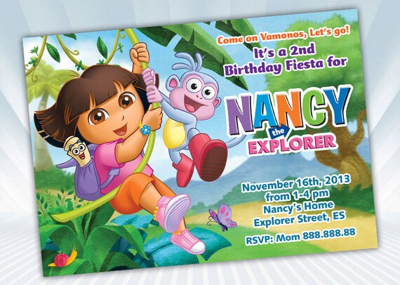 Dora Invitations To Make