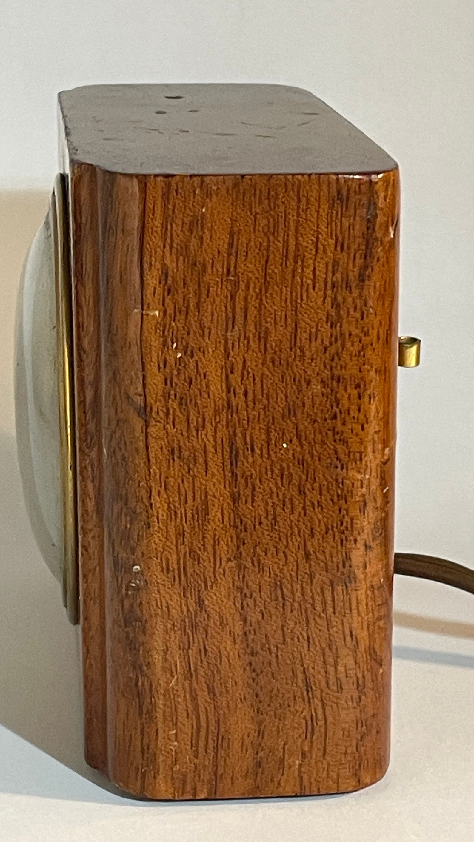 Vintage Deco Wired Electric Wood Alarm Clock - Etsy